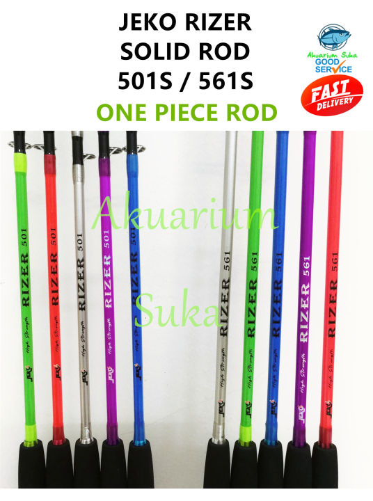 8171 PVC PACKING JEKO RIZER SOLID ROD 501S 561S ONE PIECE SPINNING ROD ...