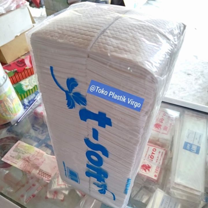 Tisu / Tissue Makan T-Soft Belah Dua - Isi 500 Lembar | Lazada Indonesia