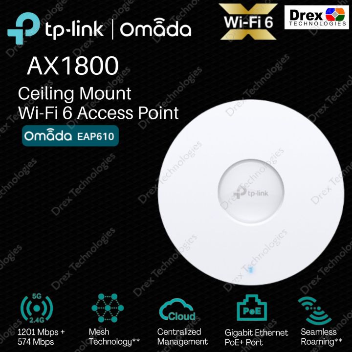 TP-LINK EAP610 Dual-Band Ceiling Mount Wi-Fi 6 Access Point | Lazada PH