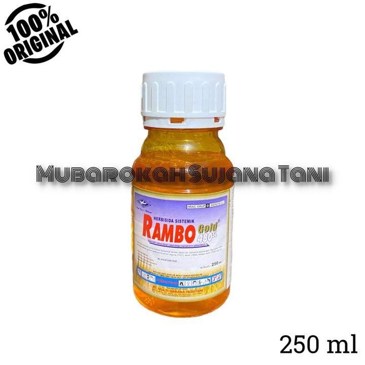Herbisida pembasmi rumput RAMBO gold 480SL isi 250 Pembasmi Rumput Mati ...