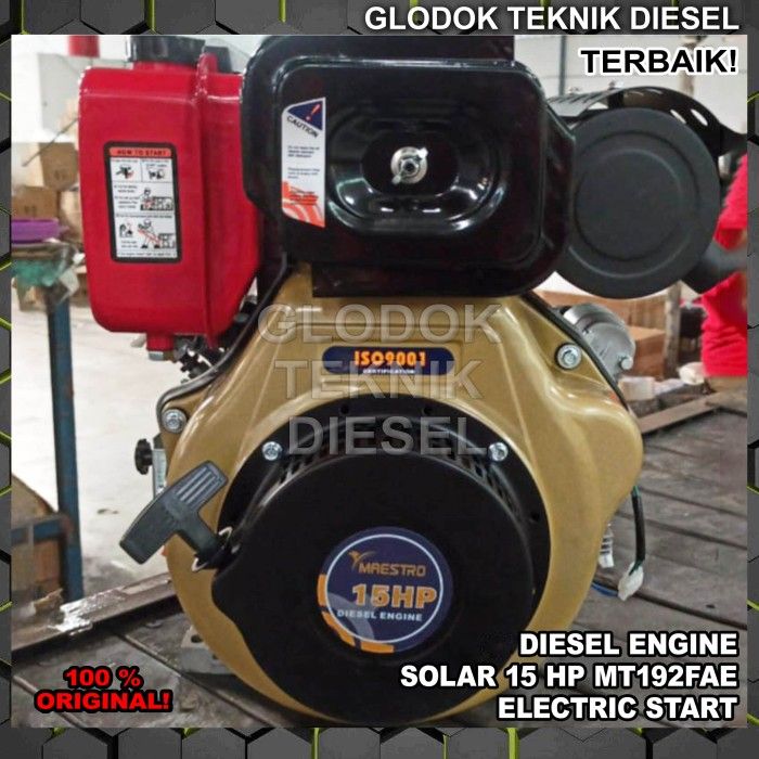 MESIN PENGGERAK SOLAR ENGINE DIESEL 15 HP ELECTRIC START TYPE 192 15HP | Lazada Indonesia