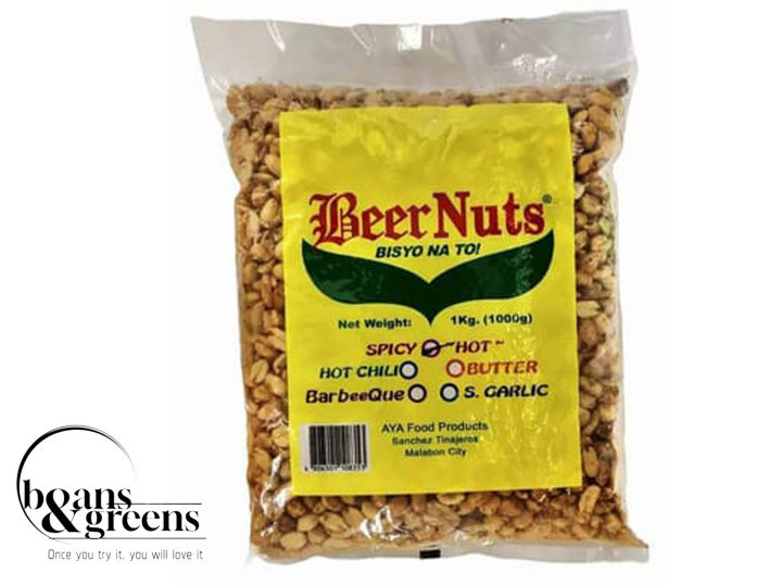 Beernuts Garlic and Spicy Flavor / Roasted and Salted Skinless Peanut ...