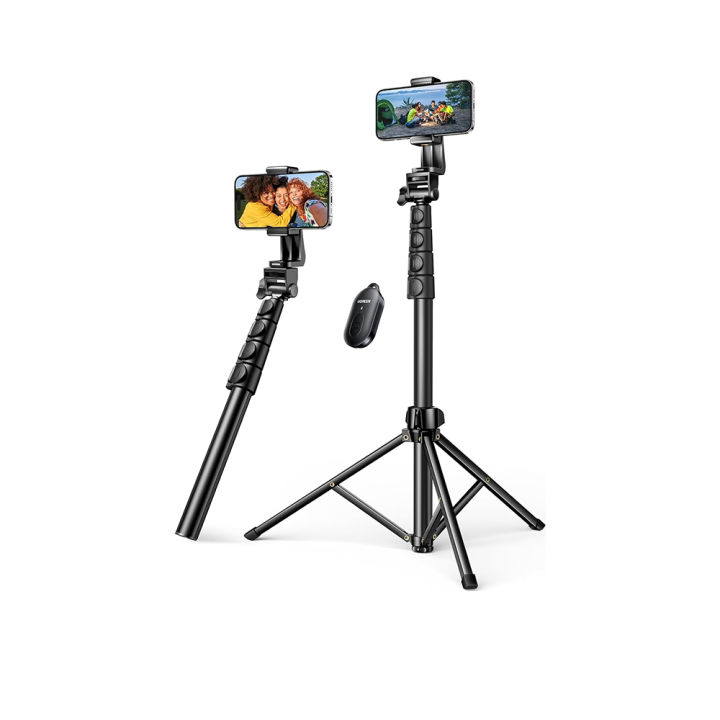 UGREEN 70-inch Aluminum Tripod Selfie Stick with Bluetooth Remote ...