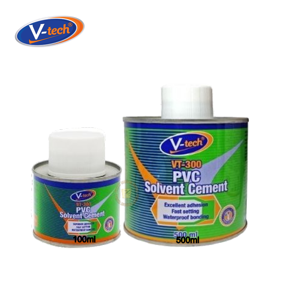 V-TECH VT300 Solvent Cement Gum PVC Pipe Glue 100ml / 500ml | Lazada