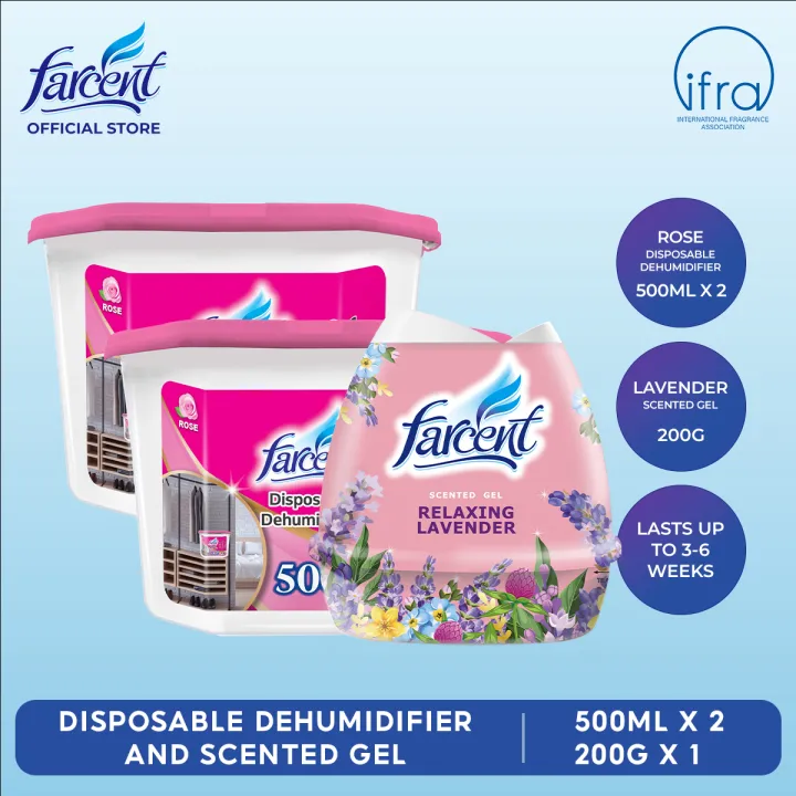 [Laz Exclusive BUNDLE] Farcent Disposable Dehumidifier Rose Set of 2 ...