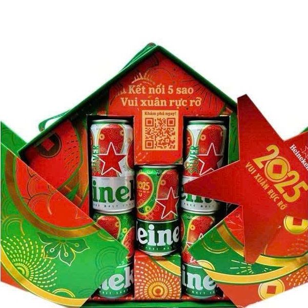 Hộp bia Heineken quà tặng hình ngôi sao mẫu 2025 - hộp bia ken quà tặng ...