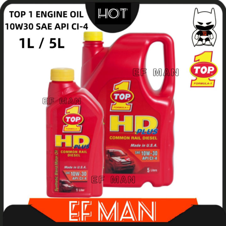 💯ORIGINAL TOP 1 HD PLUS 10W30 SYNECTIC CI4 5L 4x4 DIESEL ENGINE MOTOR ...