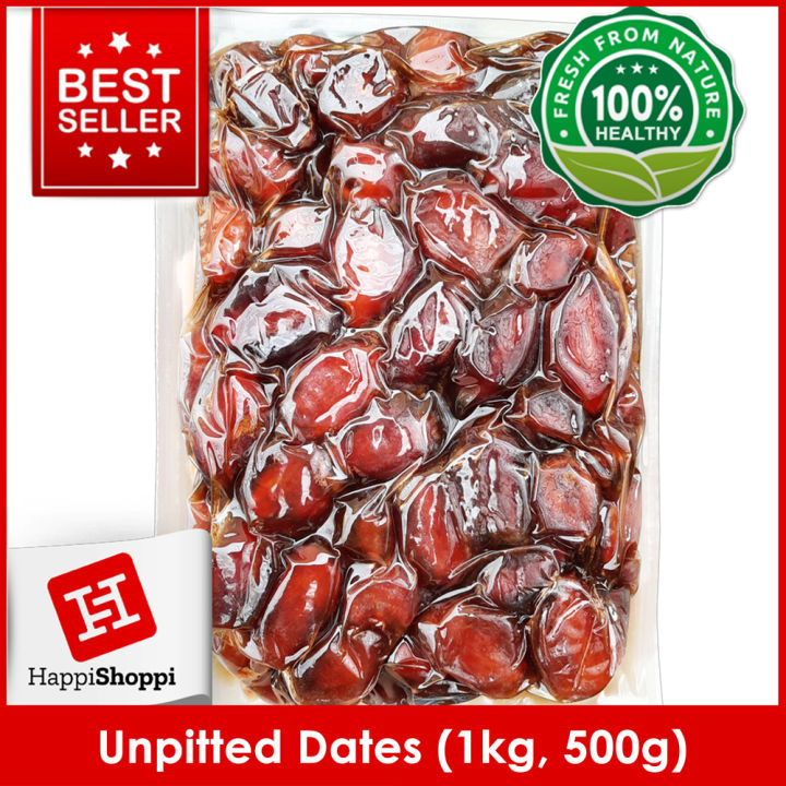 Saudi Dates Fruits 1 kilo 500g Vacuum Sealed Not Pitted Khalas Dates ...