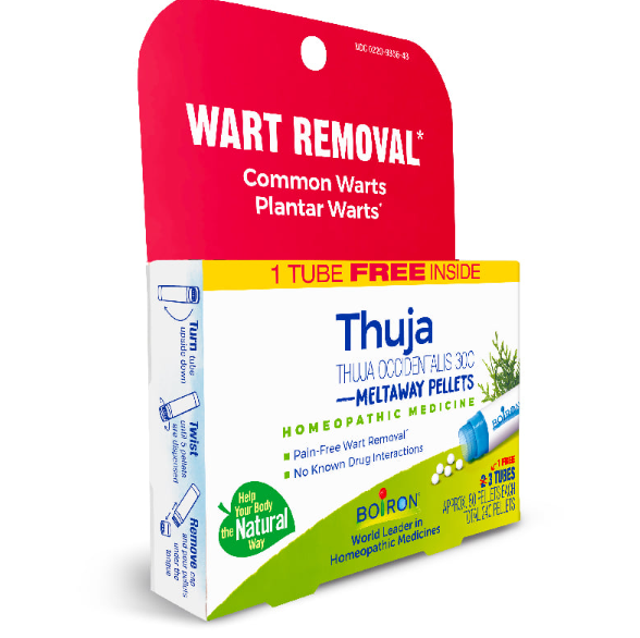 Boiron Thuja Occidentalis 30C Bonus Pack Wart Removal-Common Warts ...