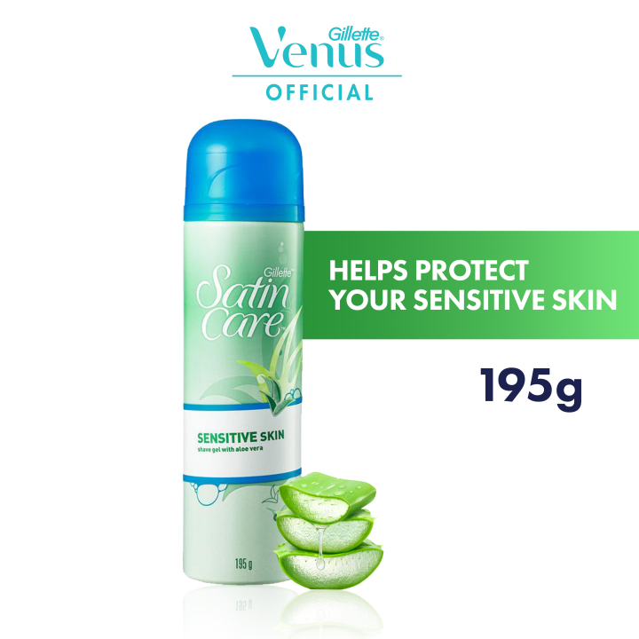 Gillette Venus Satin Care Sensitive Skin Shaving Cream Gel 195g ...