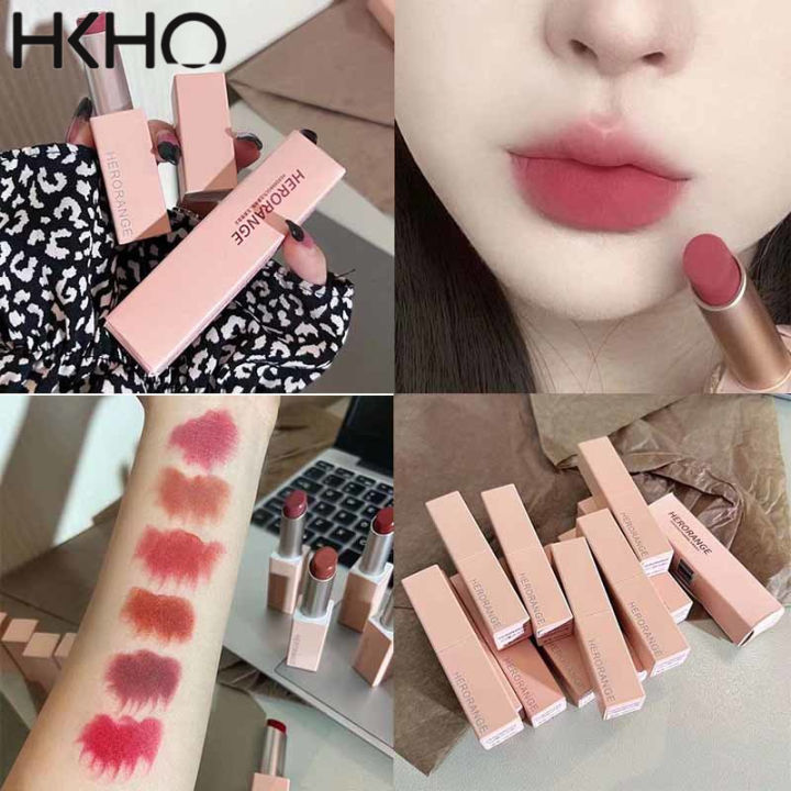 HKHO ลิปสติกที่ยึดแม่เหล็กไวท์เทนนิ่งเนื้อแมทยาวนานลิปทิ้ลกันน้ำลิปโคลน ...