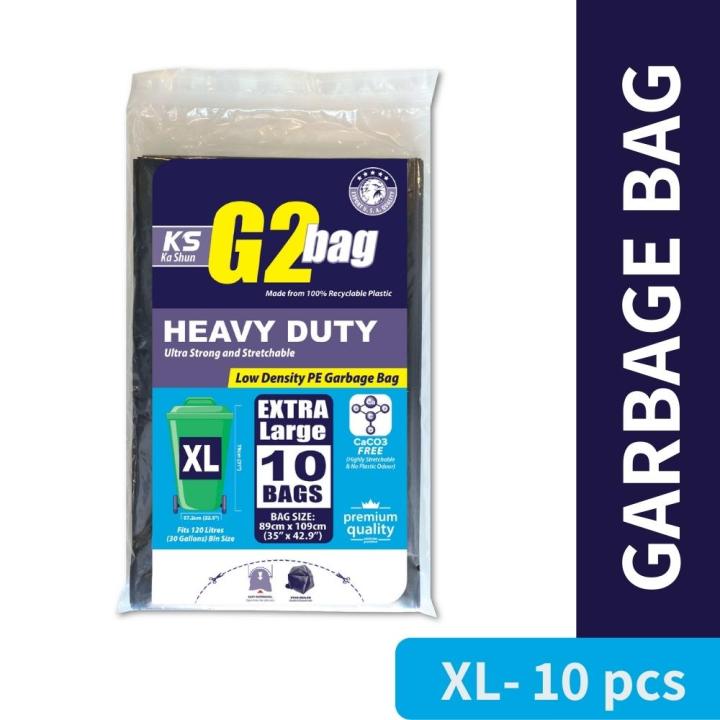 G2-bag Heavy Duty LDPE Garbage Bags XL (10pcs) | Lazada