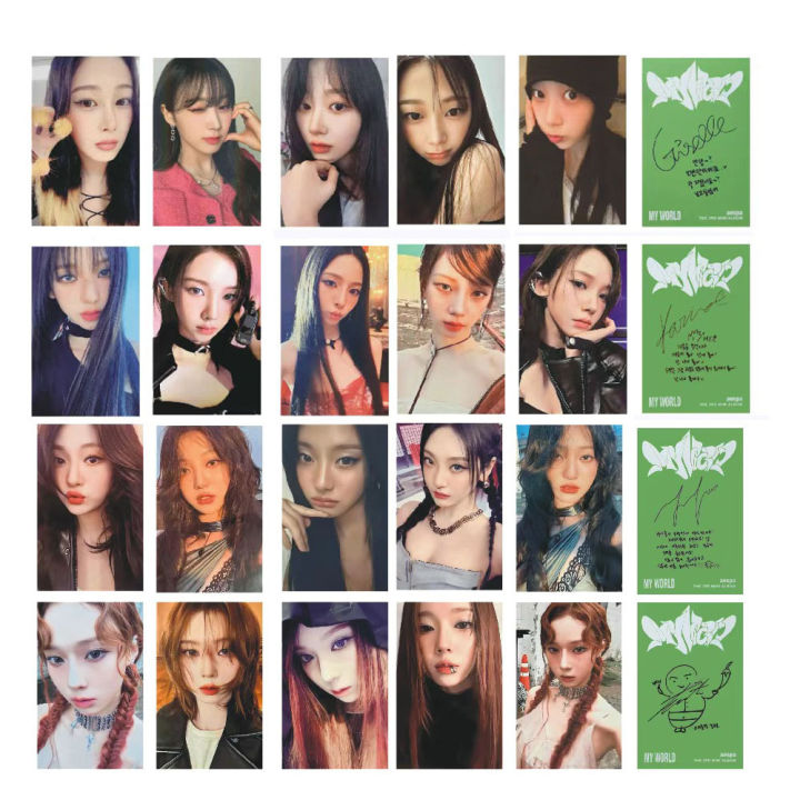 Aespa Album Drama Solo PhotoCard Winter Karina Giselle Ningning Solo ...