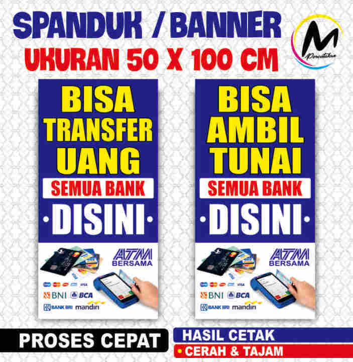 Cetak Banner Konter Spanduk Bank | Lazada Indonesia