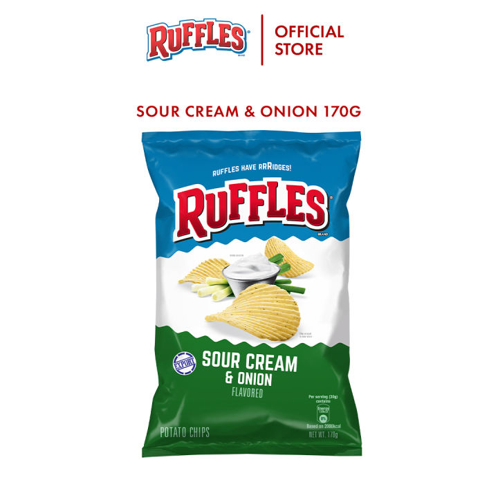 Ruffles Sour Cream & Onion 170g | Lazada