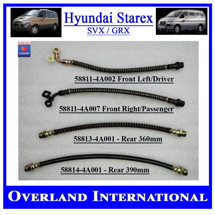 BRAKE HOSE (Sold By Piece) Front Left/Driver 58811-4A002 / Front Right ...