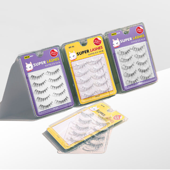 Areeya Super Lashes ขนตาปลอมสไตล์ เกาหลี ธรรมชาติ แกนเล็ก ใส่สบาย ...
