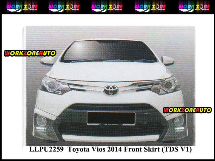 LLPU2259 Toyota Vios 2014 PU Front Skirt (TDS V1) Body kit Bodykit | Lazada