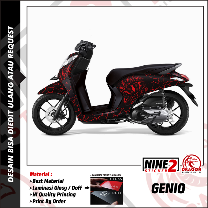 STICKER GENIO DECAL GENIO STRIPING GENIO FULL BODY STIKER GENIO DECAL ...