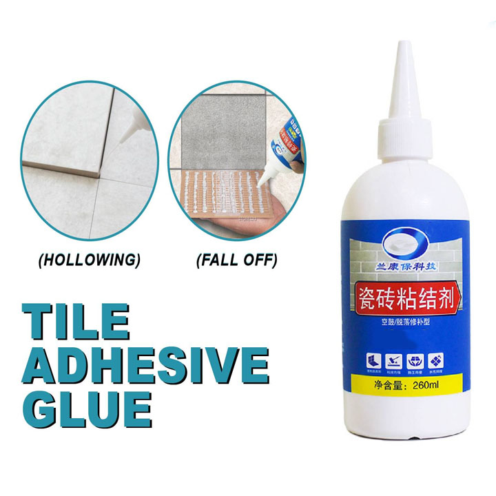 Tile Adhesive Glue Wall Easy Bonded Heavy Duty Repair Adhesive Floor ...