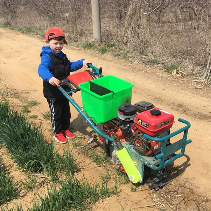 Diesel hand-driven sowing and fertilizing machine agricultural crawler ...