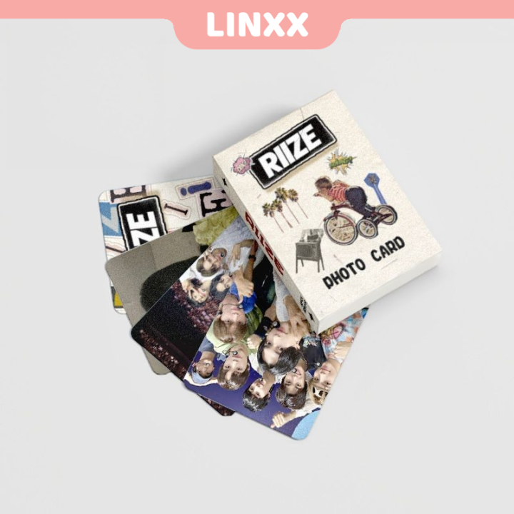 LINXX 50 Pcs RIIZE Holographic Laser Card Kpop Photocards Postcards ...