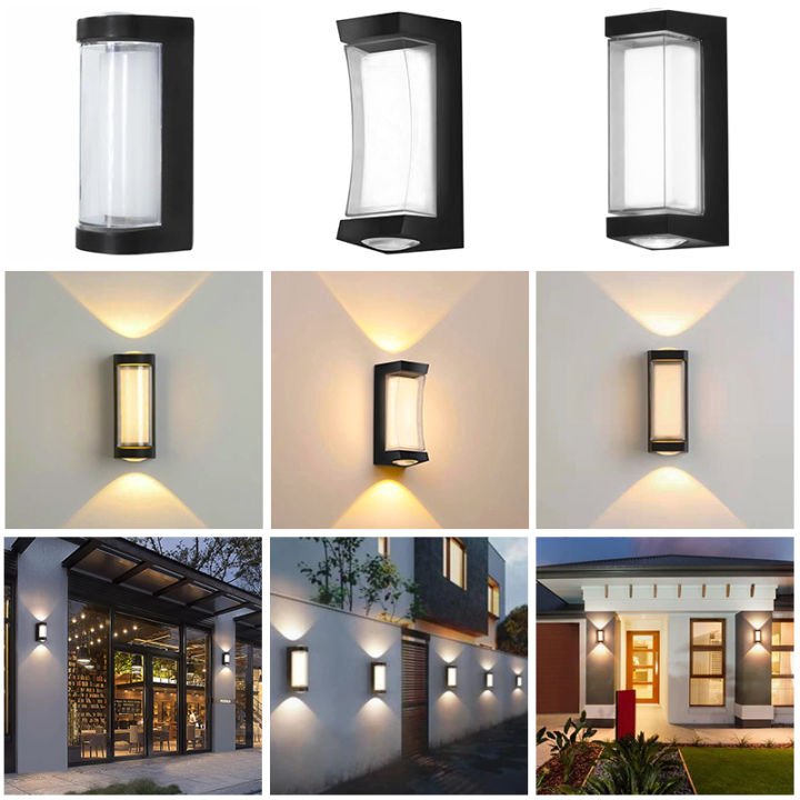LED outdoor wall lamp upper and lower wall lamp IP65 waterproof ...