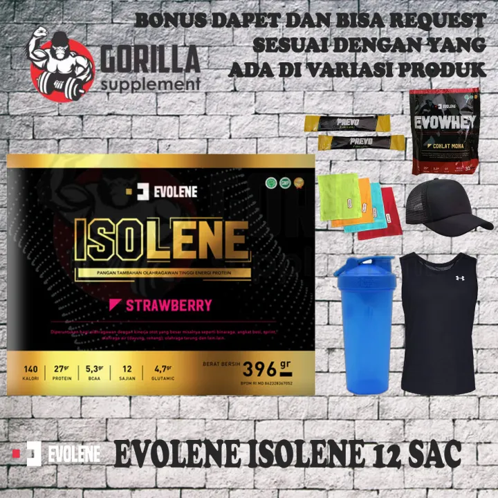 EVOLENE Isolene 12 sachet Whey Protein Isolate | Lazada Indonesia