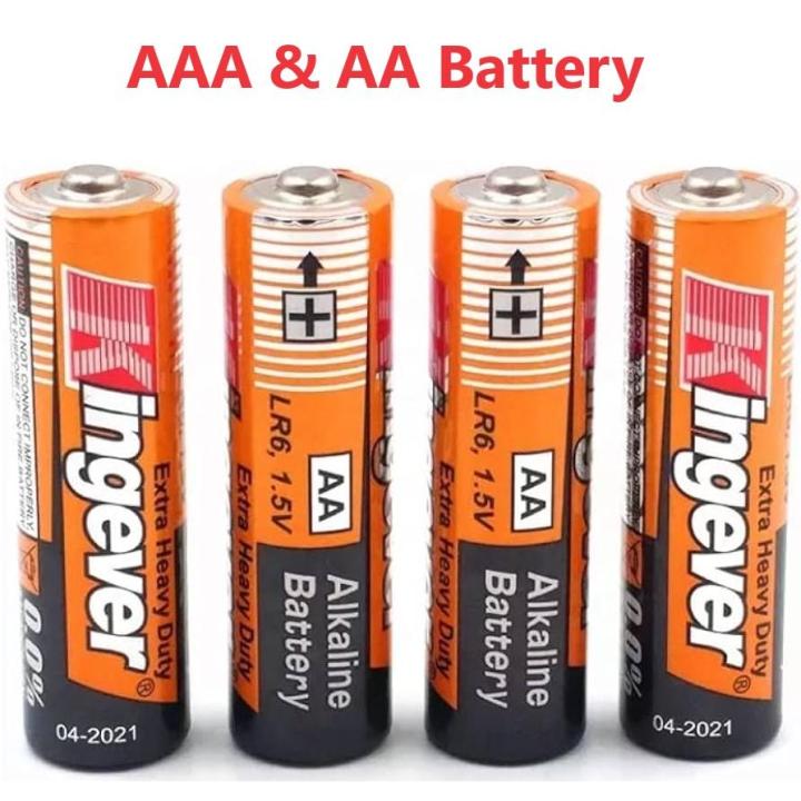Kingever 4pcs Heavy Duty Battery Carbon Batteries Double A Triple A | Lazada PH