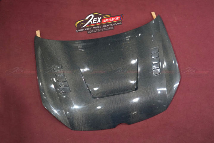 VW Volkswagen Golf MK6 TSI GTI R Bonnet / Hood V3 Real Carbon Fiber ...