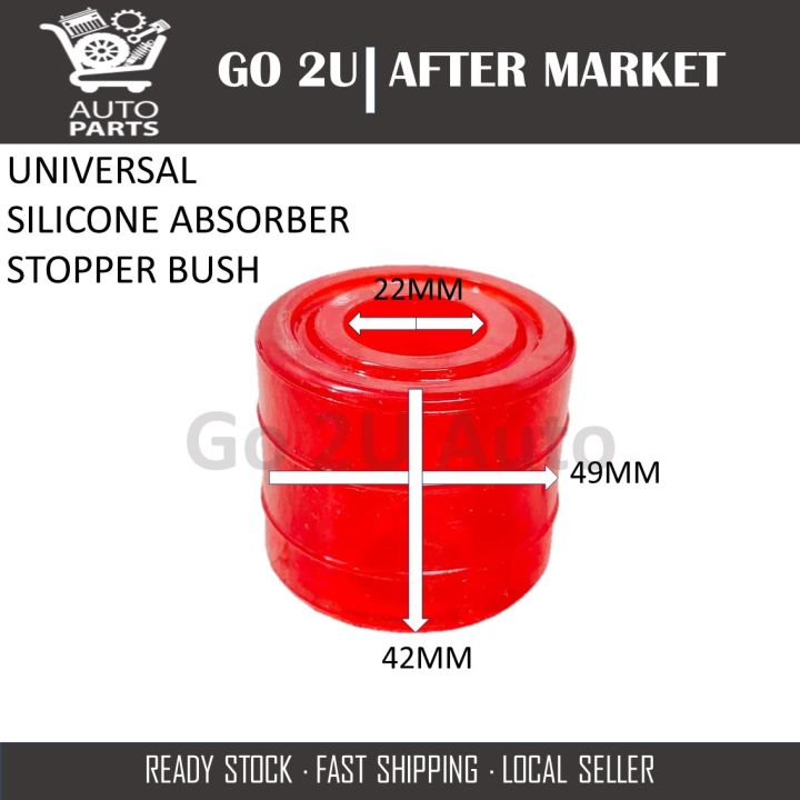 UNIVERSAL RED SILICONE ABSORBER STOPPER BUSH (1PC) 12MM /20MM / 22MM ...