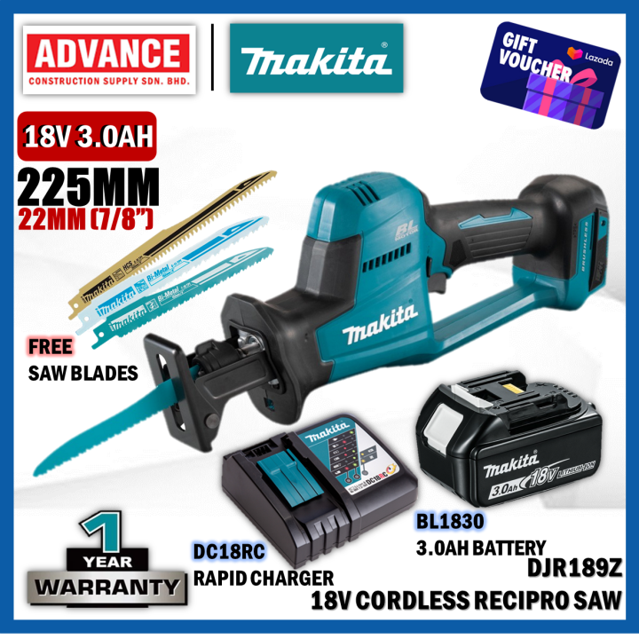 MAKITA DJR189 / DJR189Z 18V Cordless Recipro Saw | Lazada