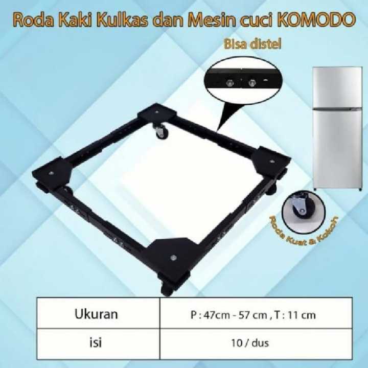 RODA KAKI KULKAS & MESIN CUCI KOMODO /KAKI KULKAS DENGAN RODA FULL BESI ...