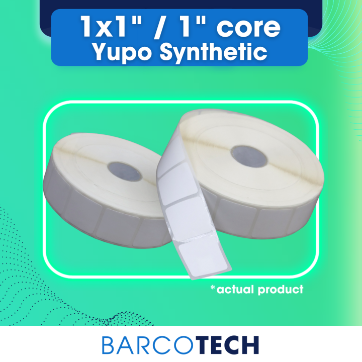 Yupo Synthetic Barcode label roll 1x1" | Lazada PH