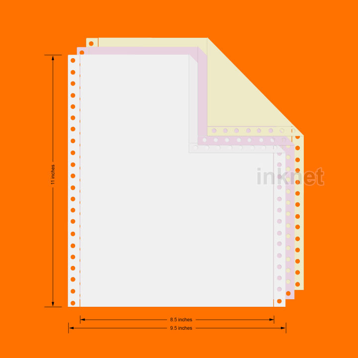 Carbonless Continuous Form Computer Continous Paper 3 Ply Letter Short ...