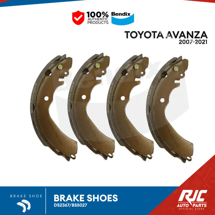 BENDIX BRAKE SHOE TOYOTA AVANZA 2007-2022 DS2367 BS5027 1set | Lazada PH