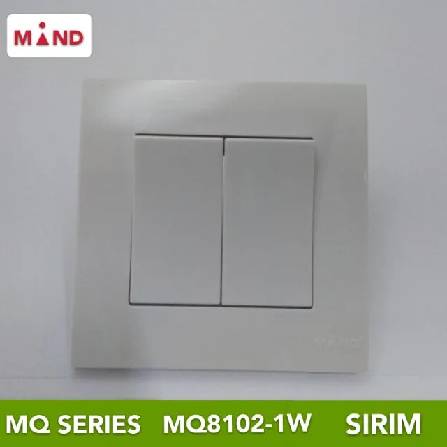 MIND MQ SERIES Flush Switches 2 Gang 1Way Switch home power switch | Lazada
