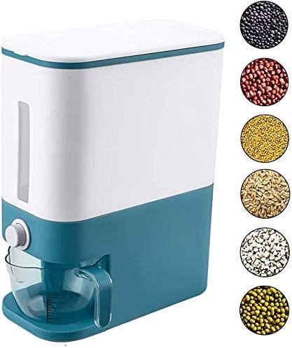 Rice Storage Box Grain Cereal Dispenser Food Organizer Container ...