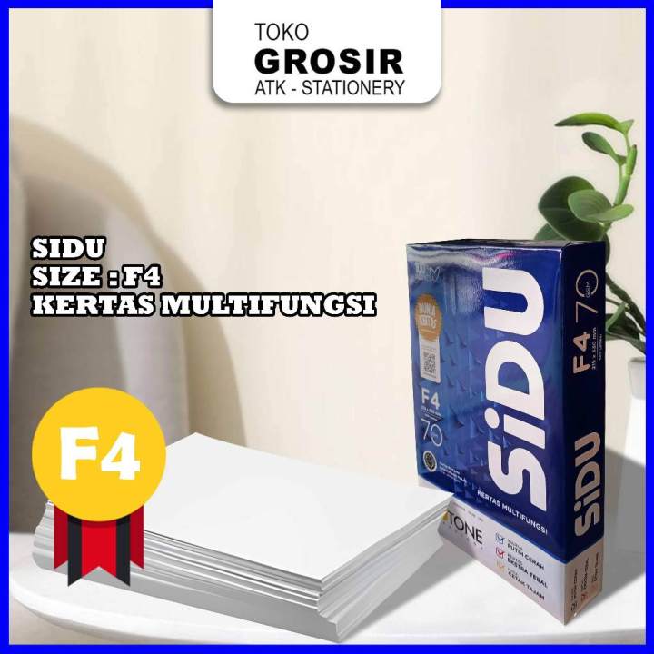 (Pack) Kertas HVS Ukuran A4 70 gsm SIDU | Lazada Indonesia