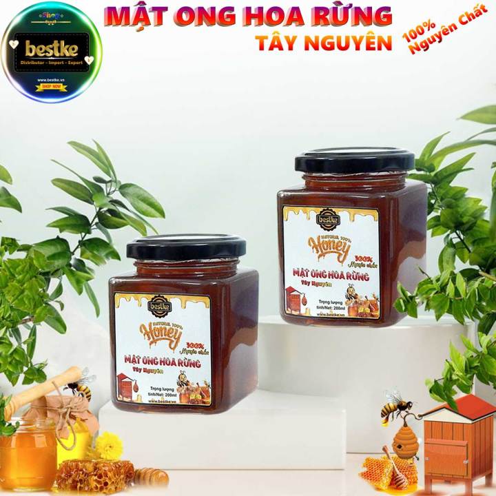 GIẢM SỐC 2 hũ mật ong hoa rừng Tây Nguyên , 100% nguyên chất , mỗi hũ ...