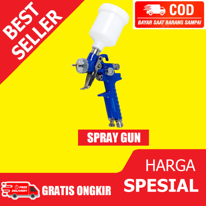 Spray Gun Nozzle HVLP Airbrush 0.8mm Semprotan Professional Cat Tabung ...