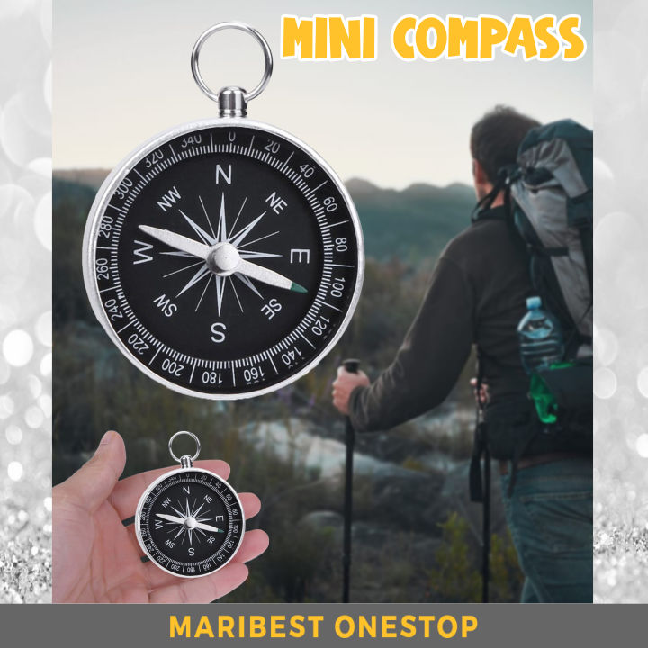 Portable Emergency Mini Compass Lightweight Aluminum Outdoor Navigation ...