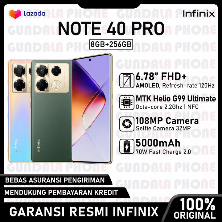 Infinix NOTE 40 PRO 8/256 - Garansi resmi | Lazada Indonesia