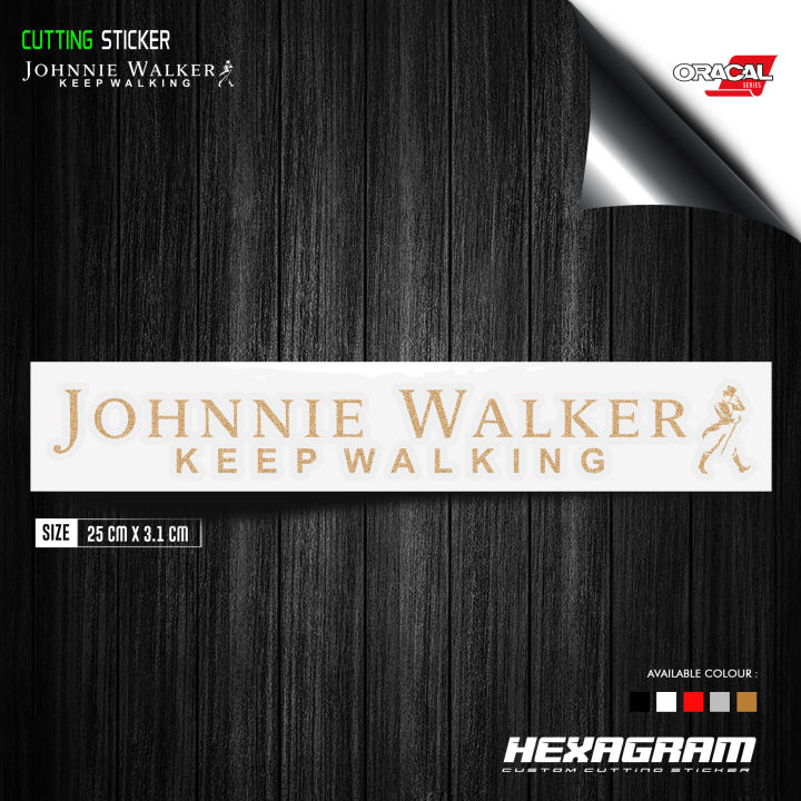 Cutting Sticker JOHNNIE WALKER | Stiker JOHNNIE WALKER | Lazada Indonesia