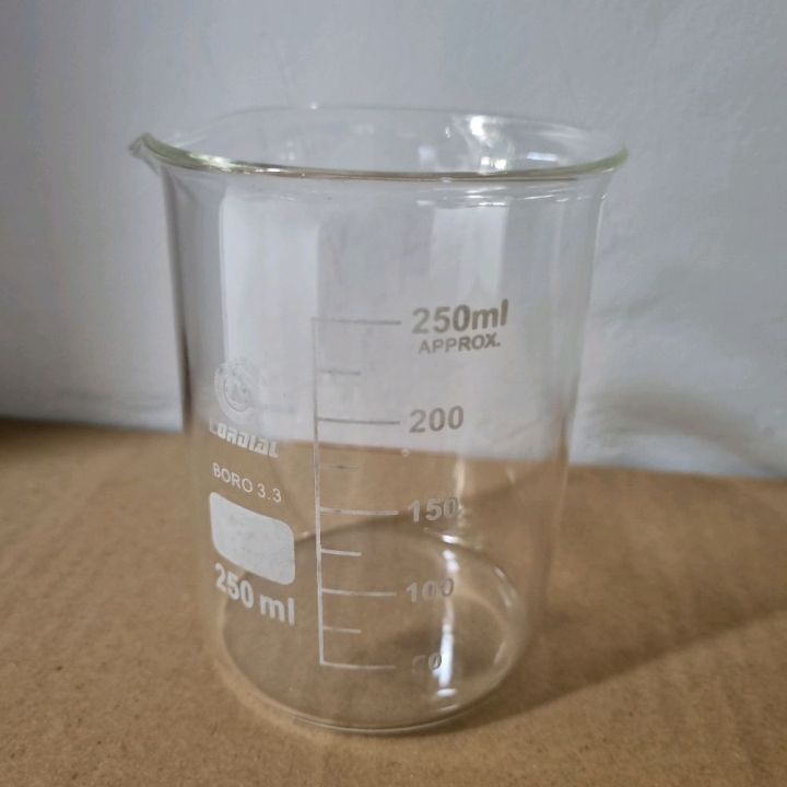 Beaker Glass Bomex 250 ML - Gelas Kimia Kaca Kapasitas 250 ml | Lazada ...