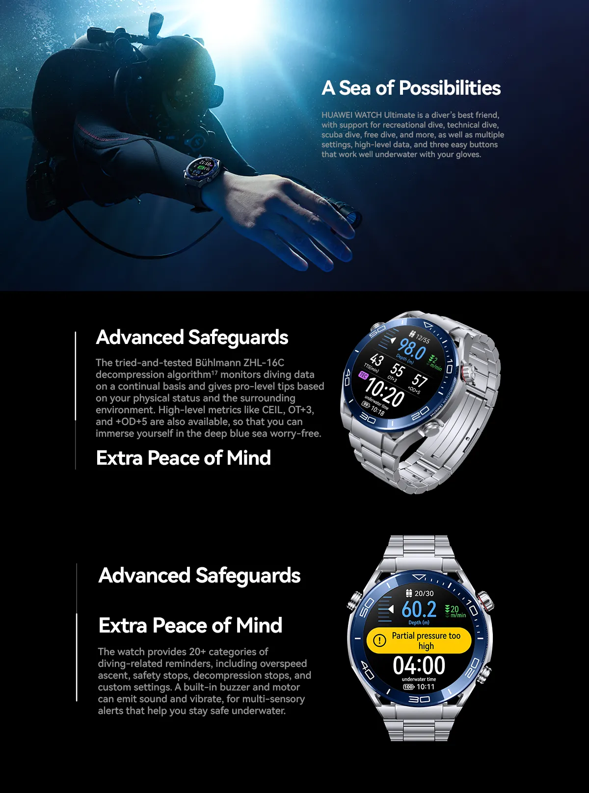 Huawei Watch Ultimate – Rugged Dive-Ready Smartwatch 100 m