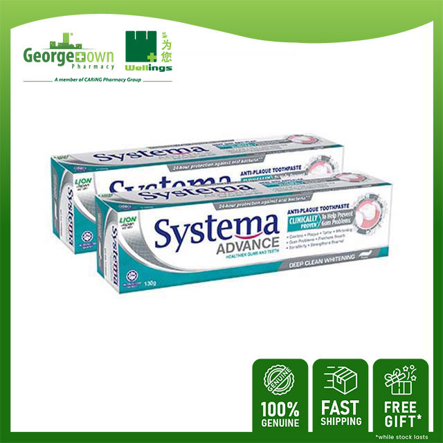 SYSTEMA ADVANCE DEEP CLEAN WHITENING TOOTHPASTE 130G X 2 | Lazada
