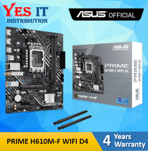 ASUS PRIME H610M-F WIFI DDR4 / PRIME H610M-A WIFI LGA1700 MOTHERBOARD + INTEL 12th & 13 Gen ...