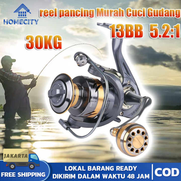 (COD) reel pancing / reel pancing power handle / reel pancing full besi ...