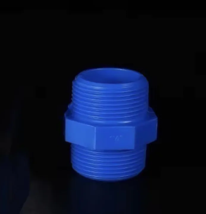PVC Blue male adapter double thread pvc fittings quick adapters ...